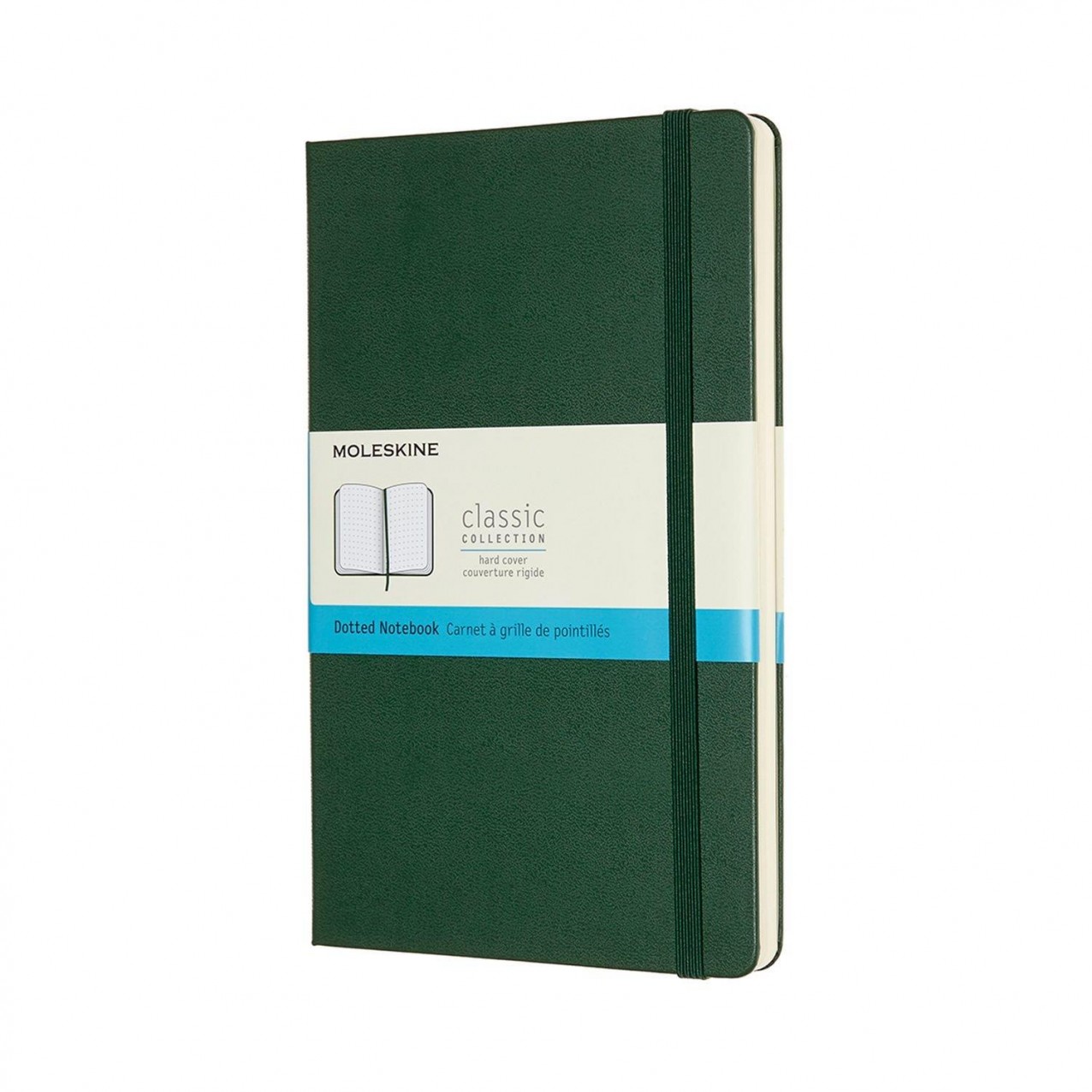 Moleskine Σημειωματάριο με Τελίτσες Μεγάλο Myrtle Green Σκληρόδετο